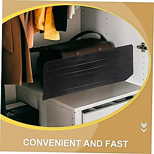 Parliky Partition Plate Storage Bin Divider Purse Bag Divider Closet Divider Purses Separators Cabinet Divider Purse Separator Firm Divider Shelf Retail Shelving Bin Dividers Plastic Black