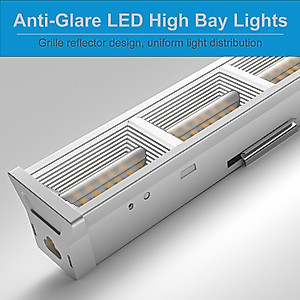 Lightdot 4FT LED High Bay Shop Light, 100-277V【Driver Equipped, 5 Years】 50W 7000LM [Eqv. 280W MH/HPS] 5000K 4' LED Shop Lights for Workshop Garage White-8Pack