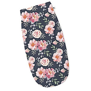 Henry Hunter Baby Swaddle Sack | The Simple Swaddle | Soft Stretchy Cotton Swaddle Blanket for Newborns | Baby Swaddles 0-3 Months, Pack of 3 (Garden | Rose | Light Heather)