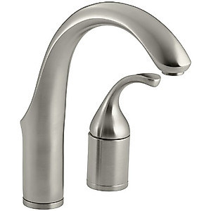 KOHLER 10443-BN Forté(R) Two-Hole Lever Handle Bar Sink Faucets, Vibrant Brushed Nickel