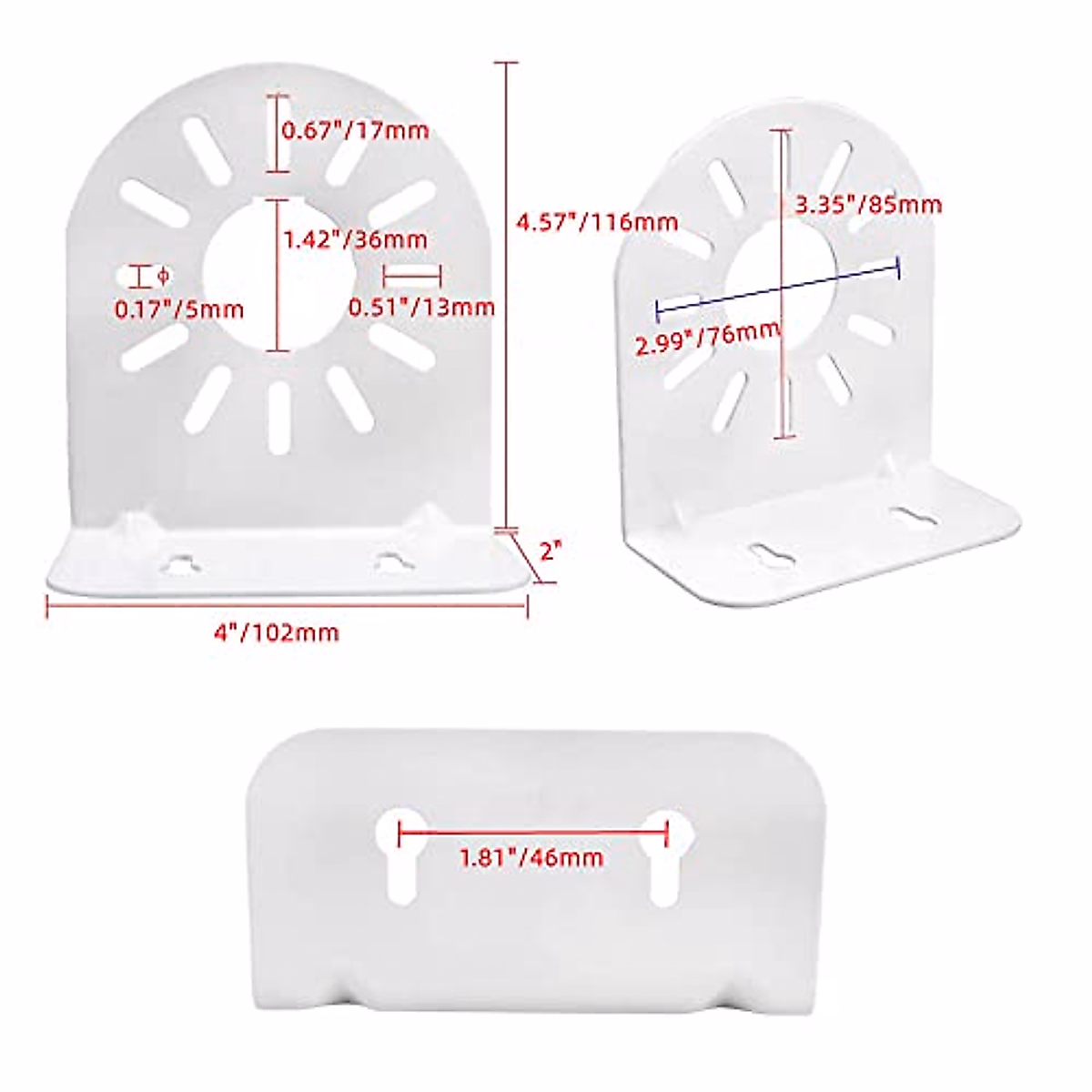 XZJMY 3-Pack Security Camera Mount Bracket, Wall Mount Bracket for Dome Cameras,Floating Wall Shelves,Small Wall Shelf for Security Cameras, Baby Monitors, Speakers