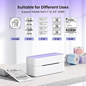 Omezizy Bluetooth Thermal Label Printer - 241BT Wireless Shipping Label Printer, Thermal Printer for Shipping Labels, Shipping Label Maker, Support iPhone, Android, PC, Compatible with UPS, Shopify