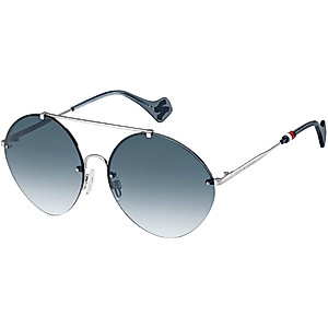 Sunglasses Tommy Hilfiger TH ZENDAYA II 0010 Palladium / 08 Dark Blue Gradient, 61-16-140