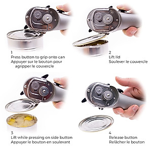 Starfrit Securimax Auto Can Opener, Silver/Black