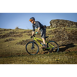 Schwinn High Timber ALX Mountain Bike for Adult Men Women, 27.5-Inch Wheels, 21-Speeds, Front Suspension, Aluminum Frame, Mechanical Disc Brakes, Yellow