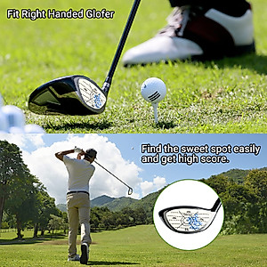 MSOAT Golf Impact Tape Set 120Pcs, Self-Teaching Sweet Spot and Consistency Analysis, Golf Club Impact Stickers for Woods Driver, Useful Training Aid Improve Ball Striking