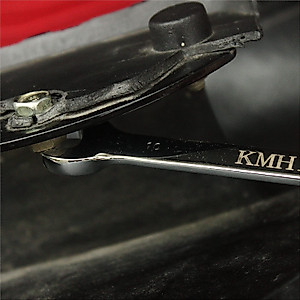 KMHIGH 10mm Flexible Ratchet Wrench, Chrome Vanadium Steel Gear Wrench, Reversible Spanner Wrench, Household Garage Tools.(1-Pcs)