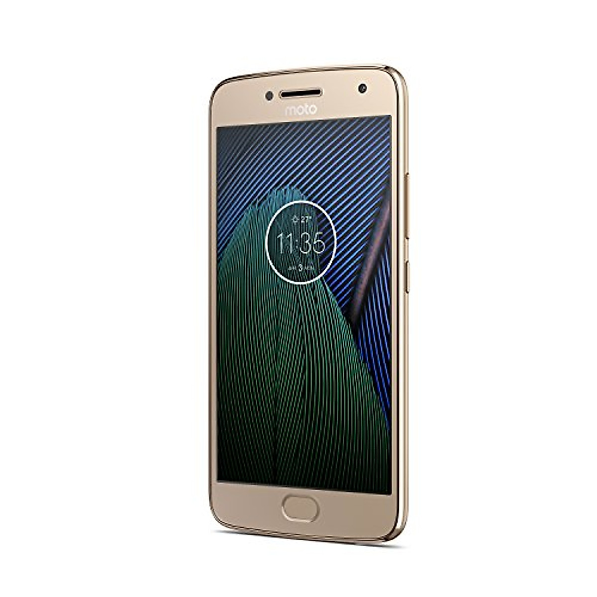 Motorola Moto G5+ Plus 32GB (5th Generation) - 5.2" Full HD, Snapdragon 625, SIM GSM Factory Unlocked - International Version - No Warranty (Gold)