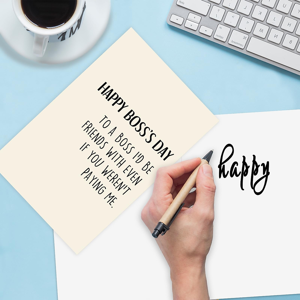 mmuue Funny Nacho Boss's Day Card for Women Men, Happy Boss Day Gifts for Him Her, Lovely Thank You Card from Employees Staff, Boss Appreciation Card for Boss Leader Employer