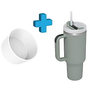 40oz Quencher Adventure modern tumbler, Stainless Steel Vacuum Insulated Tumbler, Travel Tumbler With Lid and Straw comes with silicone bumper free (bay leaf)