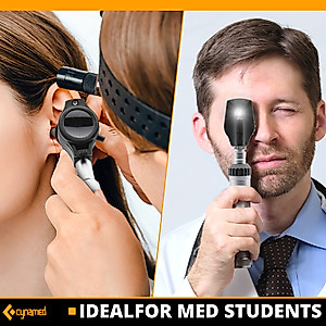 Cynamed Fiber-Optic LED Otoscope/Medical School kit - Dual Attachment