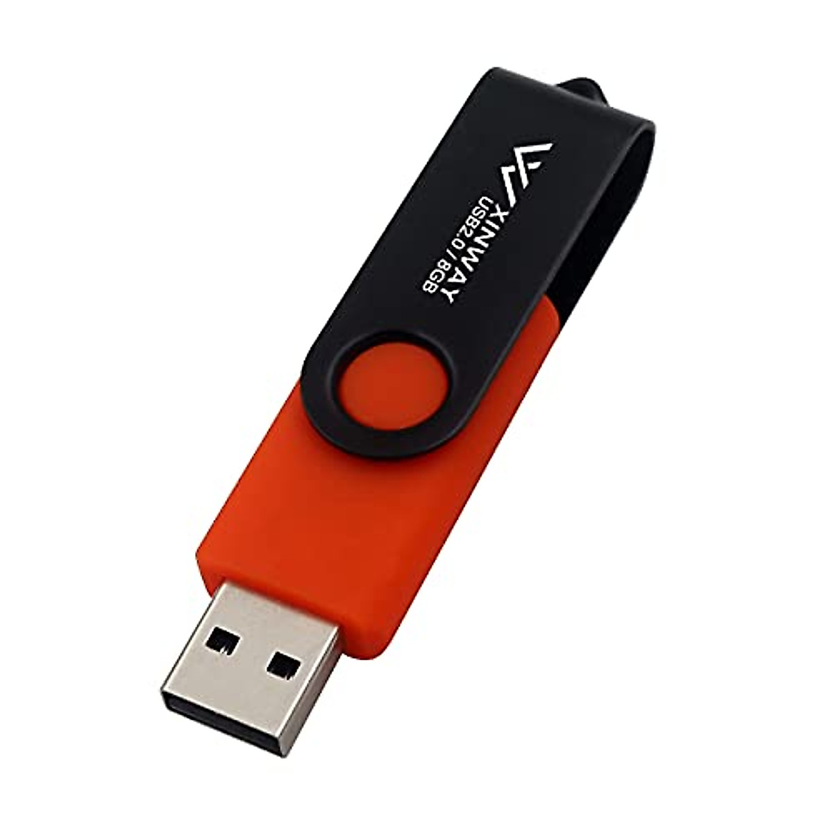 XINWAY 8GB USB 2.0 Flash Drives Thumb Drive Memory Stick, (5 Pack 8GB Five Colors: Black White Blue Green Orange)