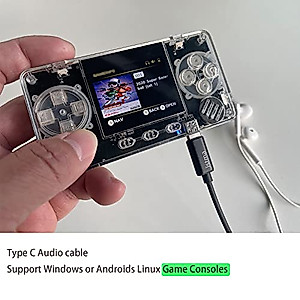 jstma USB C to 3.5mm Audio Jack Adapter 32Bit Audio HiFi DAC Amplifier Converter Support High-impedance Headphones for Windows MacOS Android Phones Switch PS Xbox (Black)