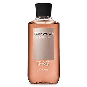 BATH AND BODY WORKS GIFT SET TEAKWOOD FOR MEN - Body Wash & Body lotion - FULL SIZE