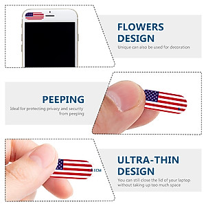 OSALADI Camera Slider 3Pcs Computer Camera Cover American Flag Pattern Webcam Slide Cover Web Camera Covers for Laptop Tablet Phone Camera Lens Computers Laptops
