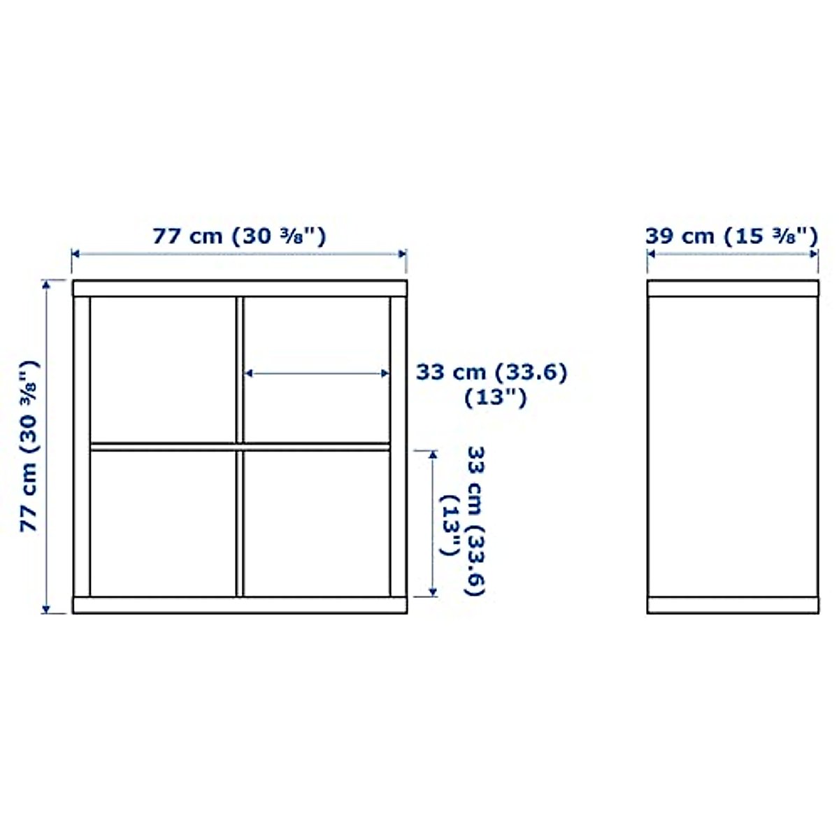 IKEA Kallax Shelf Unit, High Gloss White