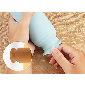 Silicone lightweight waterproof zipper pencil case pencil bag/pouch, cute colourful pencil shape, safe and quality (Sky Blue), QS-2010