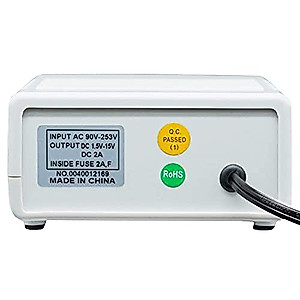 JOOY-TASK Adjustable DC Power Supply Variable Output &Lab Small Bench Power Supply (1.5~15V,2A) -(Input Voltage 90V~253V AC)