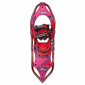 Yukon Charlie's Advanced Float Women's Snowshoe Kit, 8-inch x 25-inch, Includes Snowshoes, Trekking Poles and Travel Bag