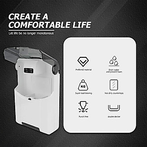 DOITOOL Kitchen Wall Utensil Holder Caddy Electric Kitchen Tool Draining Box Chopsticks Storage Spoon Fork Cutlery Container Organizer