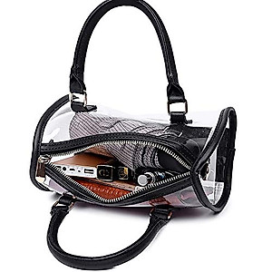 KEEPOP Women Clear Shoulder Bag Transparent Handbag and Purses PVC Crossbody Bage