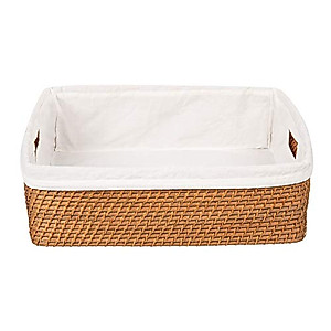 KOUBOO 1060054 Laguna Liner, Honey-Brown Rattan Shelf Basket