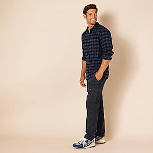 Amazon Essentials Men's Slim-Fit Stretch Cargo Pant (Available in Big & Tall), Black, 34W x 30L