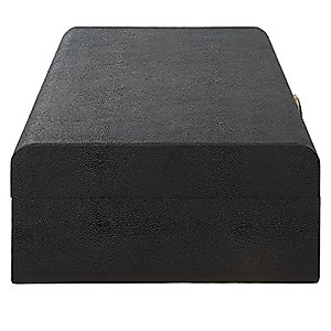 Uttermost Lalique Black Shagreen Box