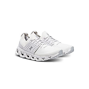 On Women's Cloudswift 3 Sneakers, White/Frost, 8.5 Medium US
