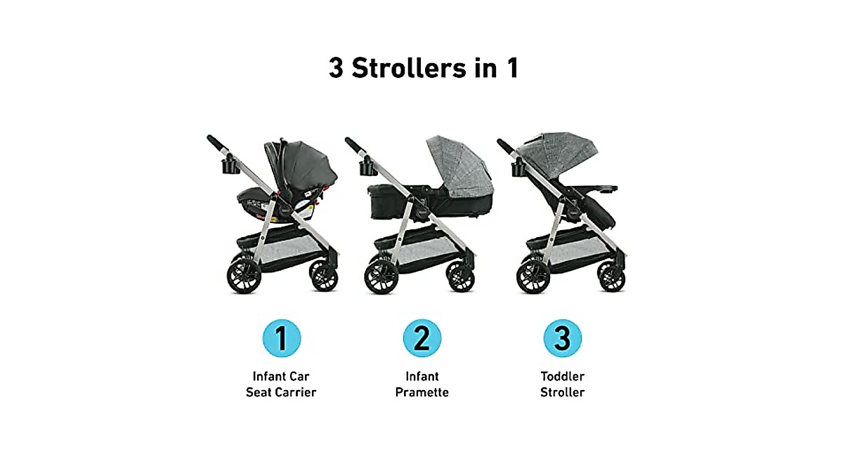 Graco Modes Pramette Travel System - Versatile Baby Stroller & Car Seat