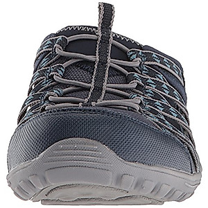 Skechers Women's Reggae Fest-Marlin-Fisherman Open Back Mule Relaxed Fit & A/C Memory Foam Water Shoe, Navy, 9 M US