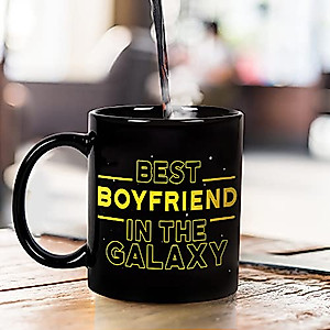 Fatbaby Best Boyfriend in the Galaxy Coffee Mug,Boyfriend Gifts,Funny Boyfriend Mug,Boyfriend Birthday Gifts 11 oz