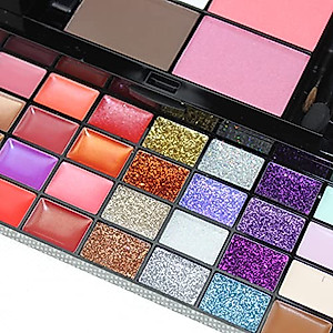 Makeup Kit for Women Full Kit Eyeshadow Facial Blusher Eyebrow Powder Face Concealer Powder Eyeliner Pencil Ultimate Color Combination 74 Colors Makeup Set Combination Palette