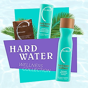 Malibu C Hard Water Wellness Hair Remedy - Removes Hard Water Deposits & Impurities + Restores Volume and Radiant Shine with Vitamin C Complex (1 Packet)
