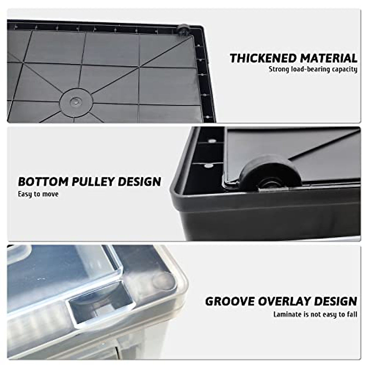 Hamiledyi Foldable Reptile Terrariums Kit, 5PCS Gecko Tank Starter Kits Mini Transparent Lizard Habitat Cages for Iguana, Snake, Bearded Dragon, Tortoise, Chameleon 15.6" x 11.6" x 9.4" White