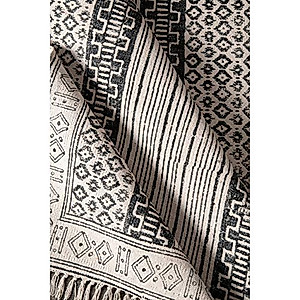 nuLOOM Striped Flatweave Native Area Rug, 5' x 8', Grey