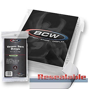 BCW Resealable Graded Card Sleeves - 300 ct | Clear Polypropylene Protection for PSA, Beckett & More | Secure Adhesive Strip | Fits Trading Cards, Sports Cards, and Collectible Cards