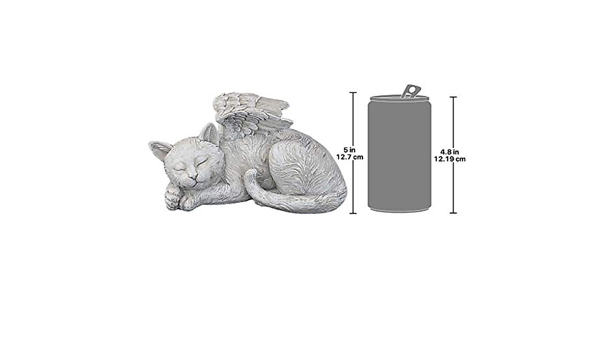Design Toscano Cat Angel Memorial Statue - Peaceful Pet Tribute