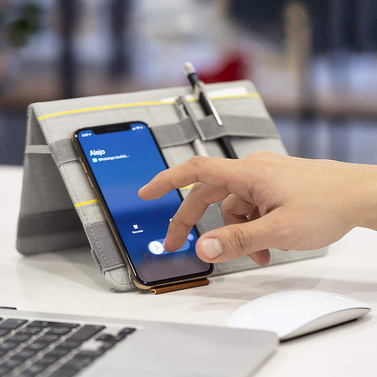 Beblau FOLD Portable Electronic Organizer – Attachable Device & Desktop Accessory | Office & Home Organizer | Fits 13"-15" Laptops & A4 Notebooks | Backpack Insert |