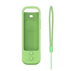 Silicone Remote Case for Roku Ultra 2017/2018(4661) Remote Control Protective Cover for Roku Ultra 4661R with Power Button Remote Anti-Slip Anti-Lost with Hand Strap (Glow in Dark Green)