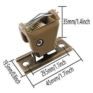ZZLZX 2PCS Roman Shade Cord Lock Austrian Shade Window Blind Lock Holds Roman Shade Rope Brown Lockset (4 Screws), Brown