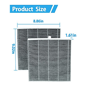 BBT BAMBOOST 5400 ComboFilter Compatible with Blueair DustMagnet 5400 Series, 5410i, 5440i Air Purifier, 2-in-1 HEPA Dustmagnet 5400 ComboFilter, 2 Pack