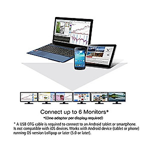 Diamond Multimedia BVU3500H USB/USB-C/TB3 to DVI/HDMI Video Graphics Adapter, Windows 11, 10, 8.1, 8, 7, XP, MAC OS and Android 5.0+