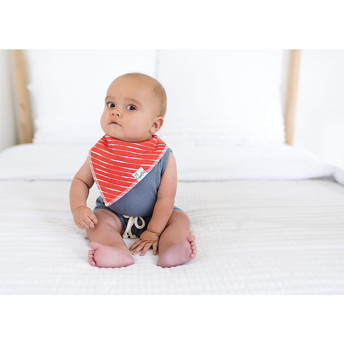 Copper Pearl Baby Bandana Drool Bibs for Drooling and Teething Gift Set 'Nautical' (Pack of 4)