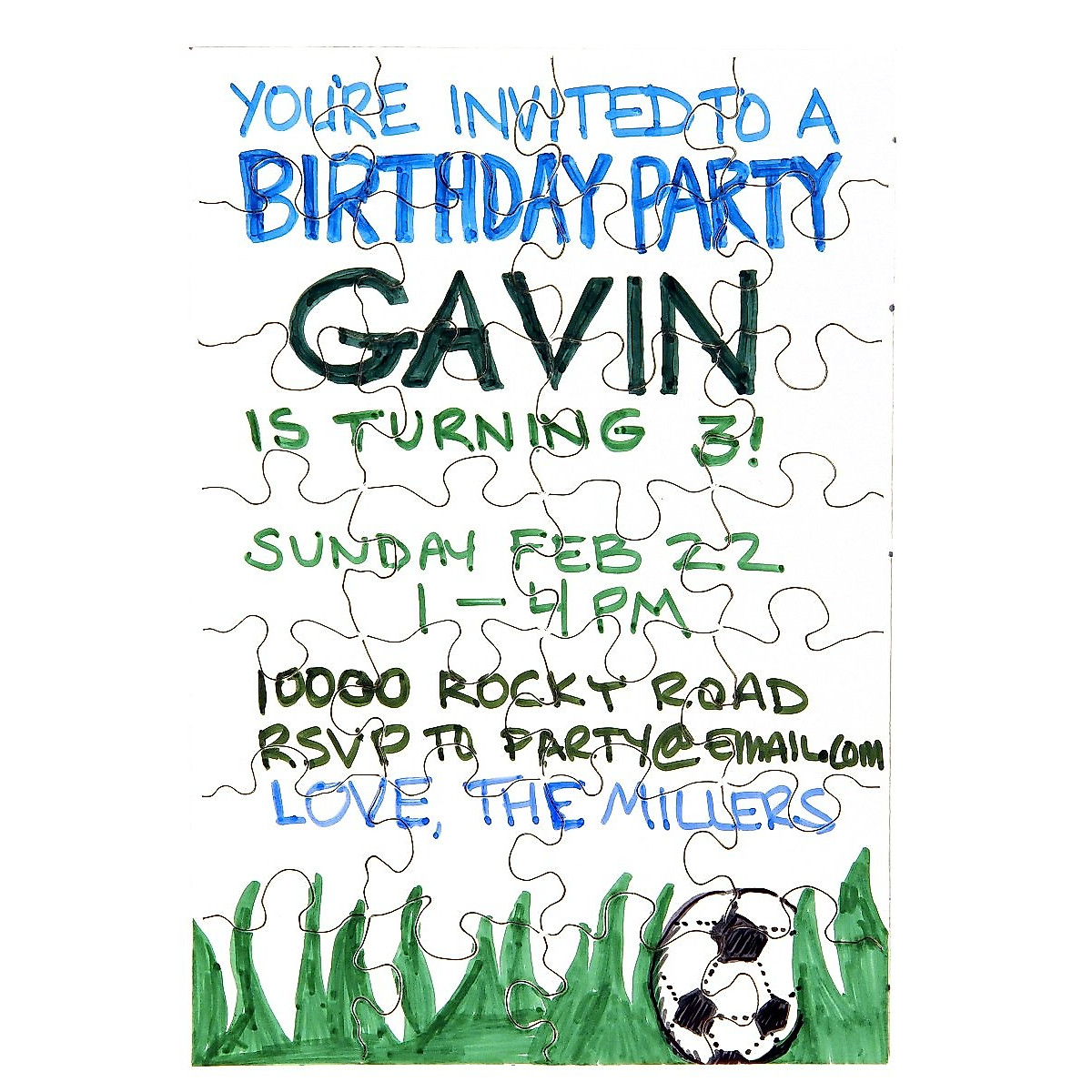 Hygloss Puzzles DIY Party Invite - Blank Puzzle for Decorating - Art Activity - Use as Party Favors - White, Sturdy – 5.5 x 8 Inches, 28 Pieces - Comes with Envelopes - 8 Qty