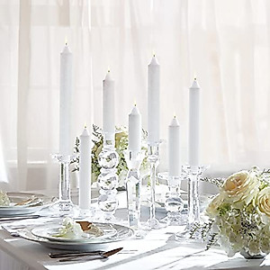 Root Candles Unscented Dinner Candles Beeswax Enhanced Grecian Collenette Boxed Candle Set, 9-Inch, Sage Green, 4-Count