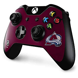 Skinit Decal Gaming Skin Compatible with Xbox One Controller - Officially Licensed NHL Colorado Avalanche Distressed Design