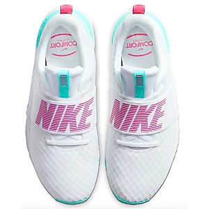 Nike Women's Renew in-Season Tr 9 Shoes, White/Pink Blast-aurora Green, 6