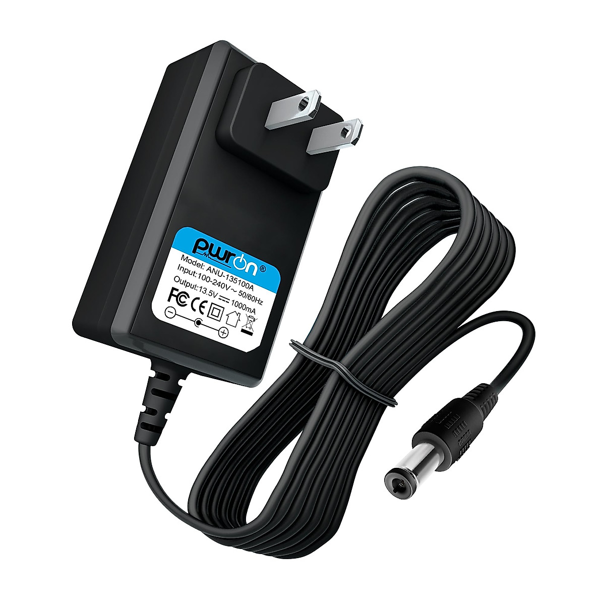 PwrON AC to DC Adapter Compatible with Jump-N-Carry Clore JNC300XL KKC-JNC212 900 SOLJNC212, KKC-JNC212 / CS1000 JNC300XL Solar 300XL 900 Peak Amp 12-Volt Jump Starter Power Supply Cord w/Small Jack