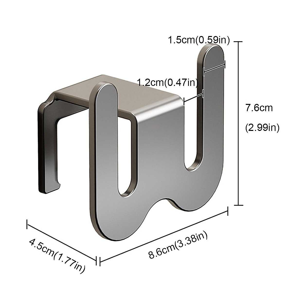 CYCOOPE 4PCS Wall Mounted Slippers Rack, No Punch Slipper Rack Waterproof Space-Saving Slipper Hanger for Bathroom Kitchen